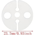 Balloon clips 50 white round plastic balloon clips, wedding party ...