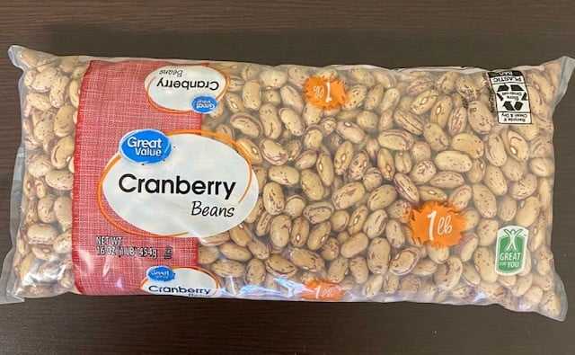 Great Value Cranberry Beans 1 lb - Walmart.com