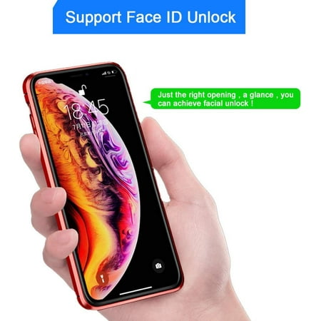 Case for iPhone XR, Privacy Magnetic Anti-Peeping Front and Back ...