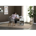 Sew Ready Pro Line Wood Sewing Table with Storage in White - Walmart.com