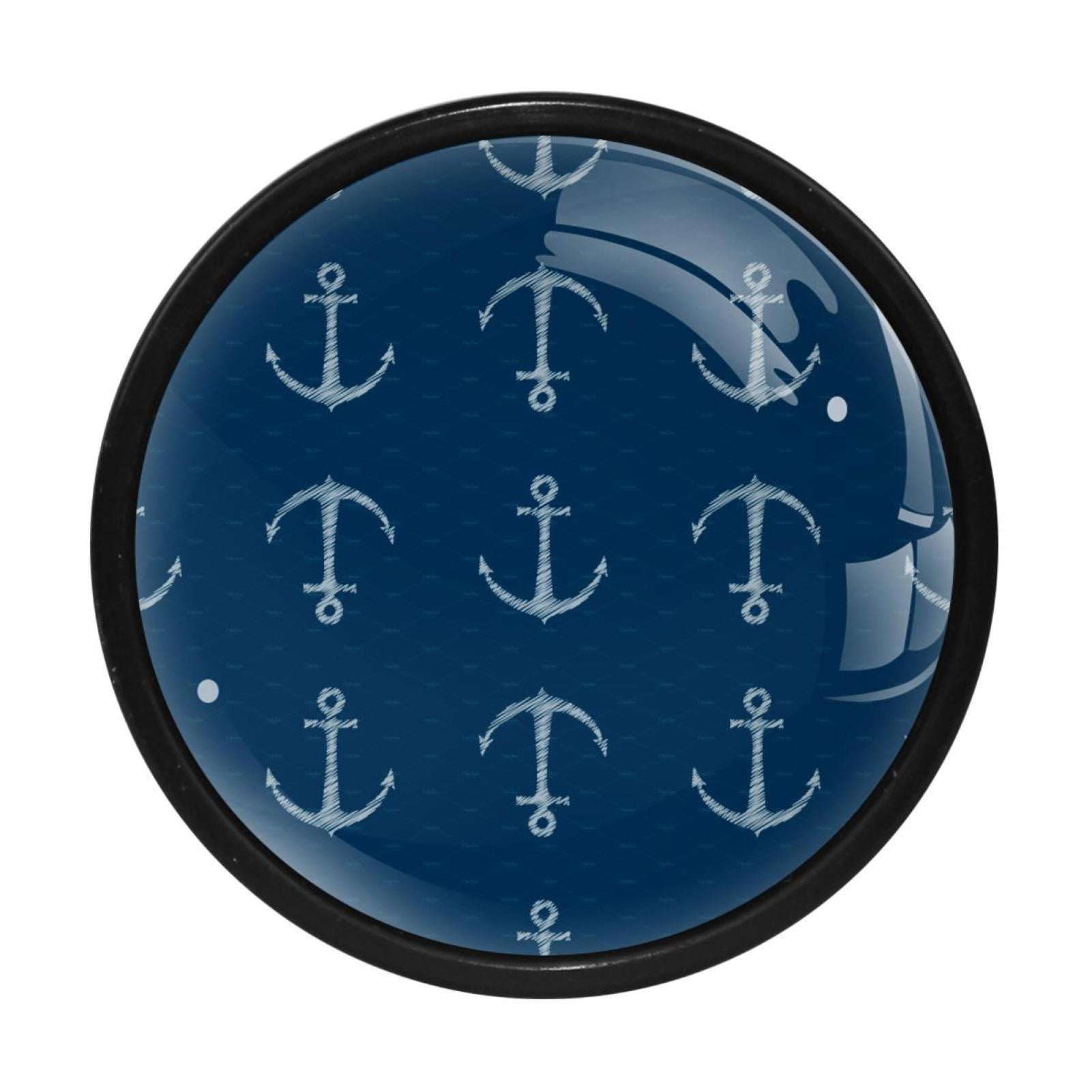 4 Pcs Anchor Knobs for Kitchen Cabinet Cupboard Dresser Bookcase Drawer ...