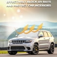 Custom Fit 2014-2024 Jeep Grand Cherokee Front Windshield Sun Shade ...