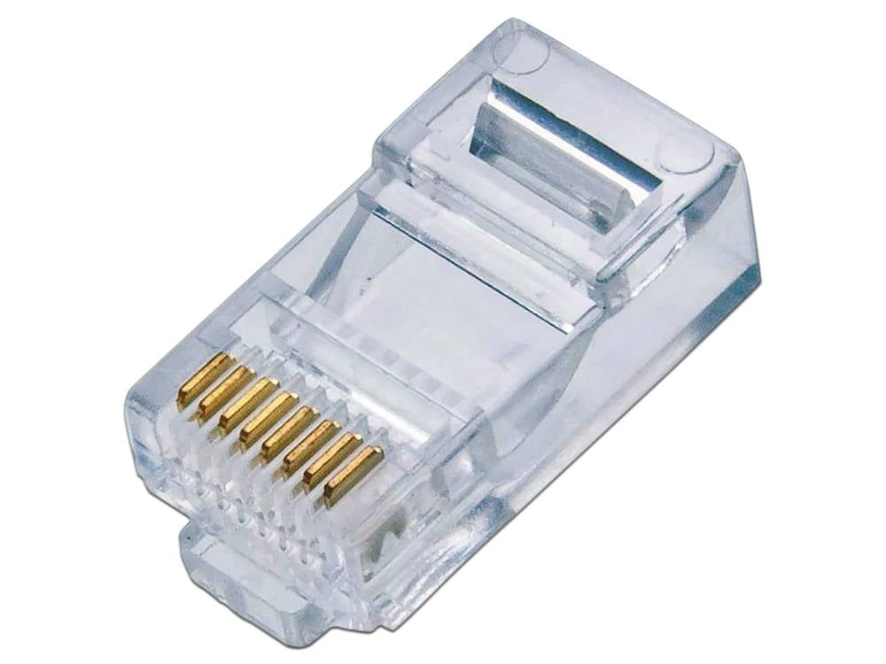 Bote con 100 conectores RJ45 para cable Cat5/5e. Qian NW5100 | Walmart ...
