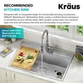 Kraus KWD210-75MGR 3/4 Hp Continuous Feed Garbage Disposal - Grey ...