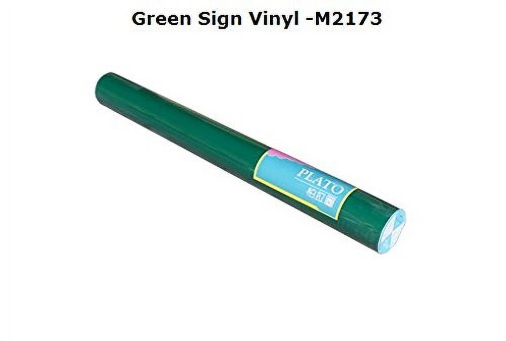 Techtongda 1 Roll Green 24"x10yards Plato Sign Vinyl Decals Film ...