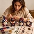 4 Piece Beaded Gnome DIY Craft Kit, Beginner Friendly Bead Art Set ...