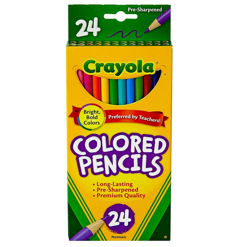 Crayola Colored Pencils, 24 Colors Per Box, Set Of 6 Boxes - Walmart ...