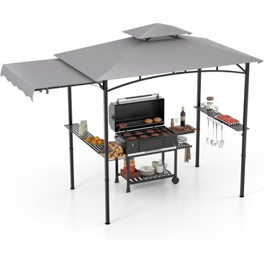 Arrow Outdoor Covered Metal Canopy 10 x 6 x 7 ft. Eggshell - Walmart.com