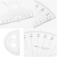 Yuliju Plastic Protractor 180 Degrees Math Protractor Half Circle Geometry Protractor For Angle