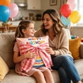 Decorative Throw Pillow Cover With Happy Birthday Script And Bow ...