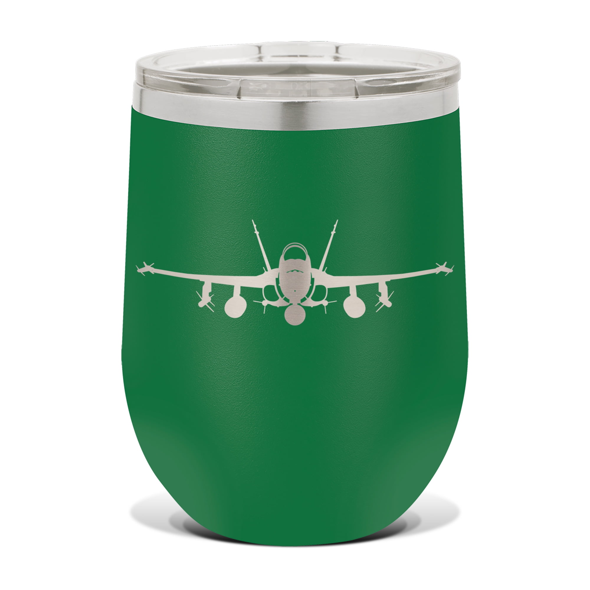 F/A-18 Hornet Wine Tumbler 12 oz - Laser Engraved - Stainess Steel ...