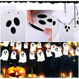 Holloyiver Glittery Halloween Hanging Ghost Banners, Halloween Party ...