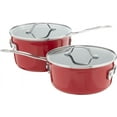 Gotham Steel Stackable Pots and Pans Set Nonstick Cookware Set, 10Pcs ...