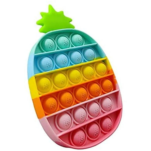 Pineapple Pop Rainbow It Ice Cream Poppits Fidgets, Push Pop Bubble Fidget Sensory Toy Fidget ...