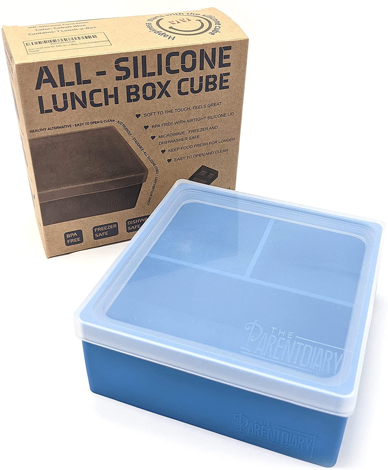 All Silicone Lunch Box cubes Food Storage Containers - Walmart.com