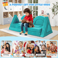 14Pcs Modular Kids Play Couch Toddler Foam Sofa for Fort Building ...