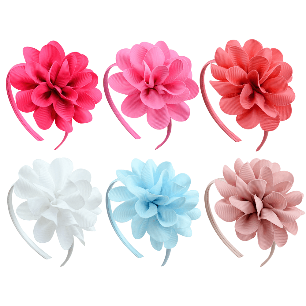 Chiffon Flower Crown Headband For Girls Wedding Festival Parties Floral ...