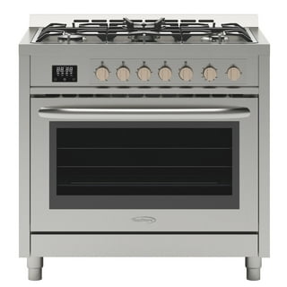 Forno FFSGS6244-36 36 Stainless Steel Natural Gas Range with 5.36 cu ...
