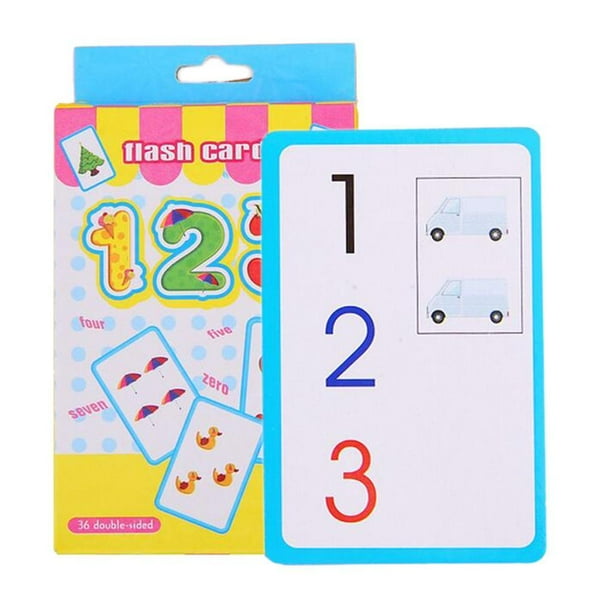 Counting Number Flash Card Set Preschool Educational Counting Learning ...