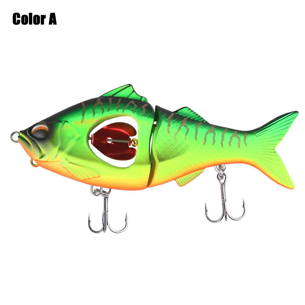 Lifelike Eye Rotating sequins 2 Segments 10g 8.3cm Bass Fishing Lure ...