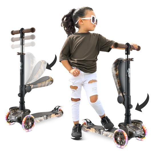 Hurtle 3 Wheeled Scooter for Kids Stand & Cruise Toddlers Toy W ...
