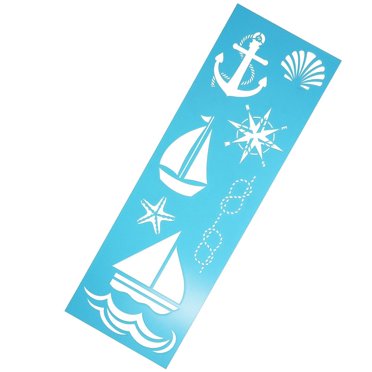 Americana Decor Stencil Nautical 8 in x 8 in 2 pieces - Walmart.com