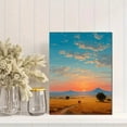Bierstadt Evening on The Prairie Canvas Wall Art, Sunset Silhouette ...