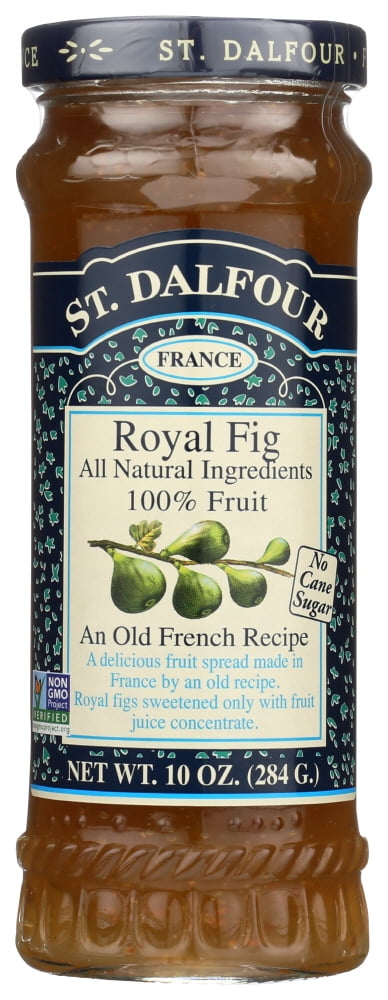 St Dalfour Fruit Spread Deluxe 100 Percent Fruit Royal Fig, 10 Oz ...