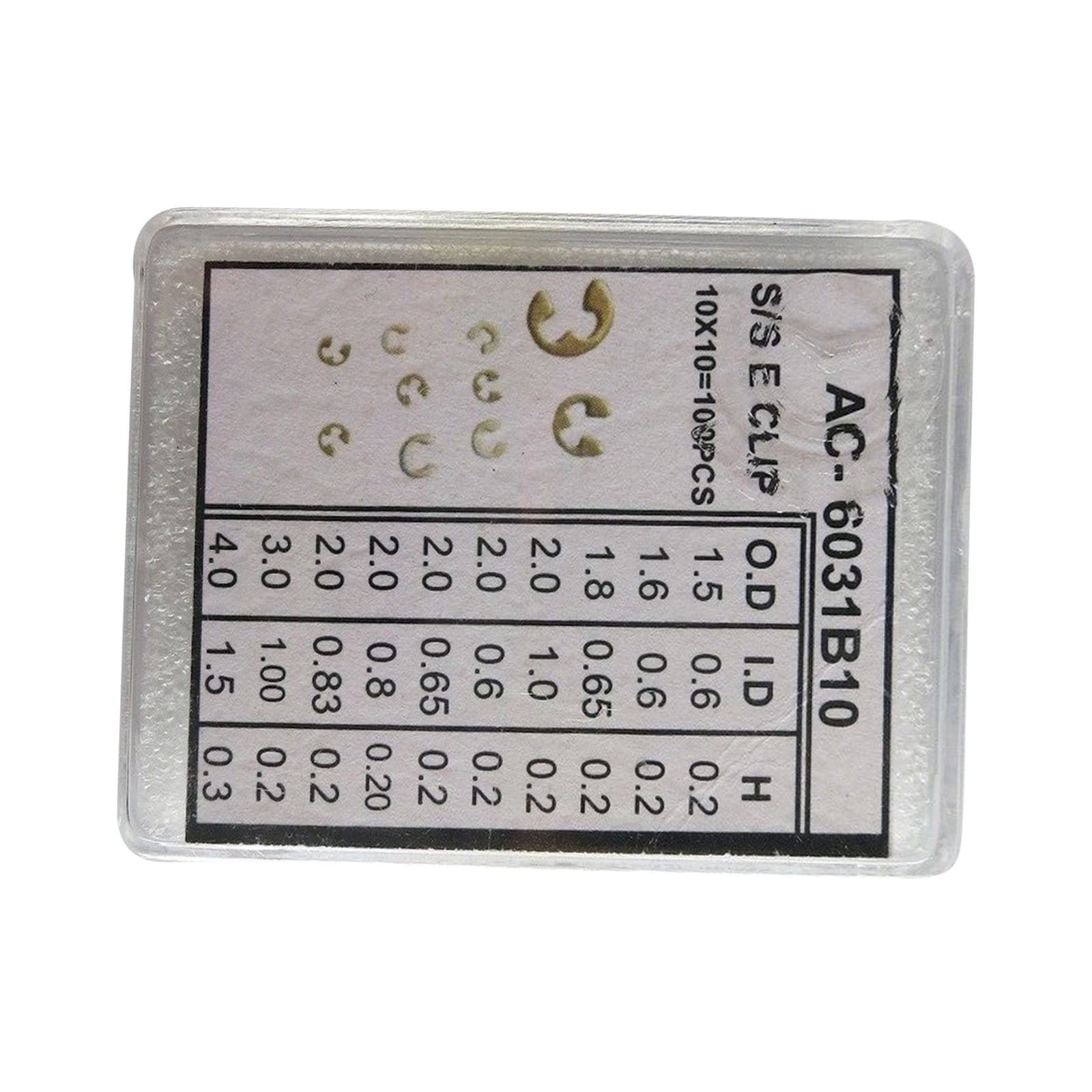 90* Assorted Chronograph Watch Pusher Button C-clip E Clip Circlip Ring ...