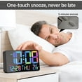 Large Digital Wall Clock with Big LED Display,Remote Control,Duals ...