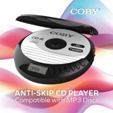 Coby Personal CD Player - Portable Discman with FM Radio, LCD, MP3 ...