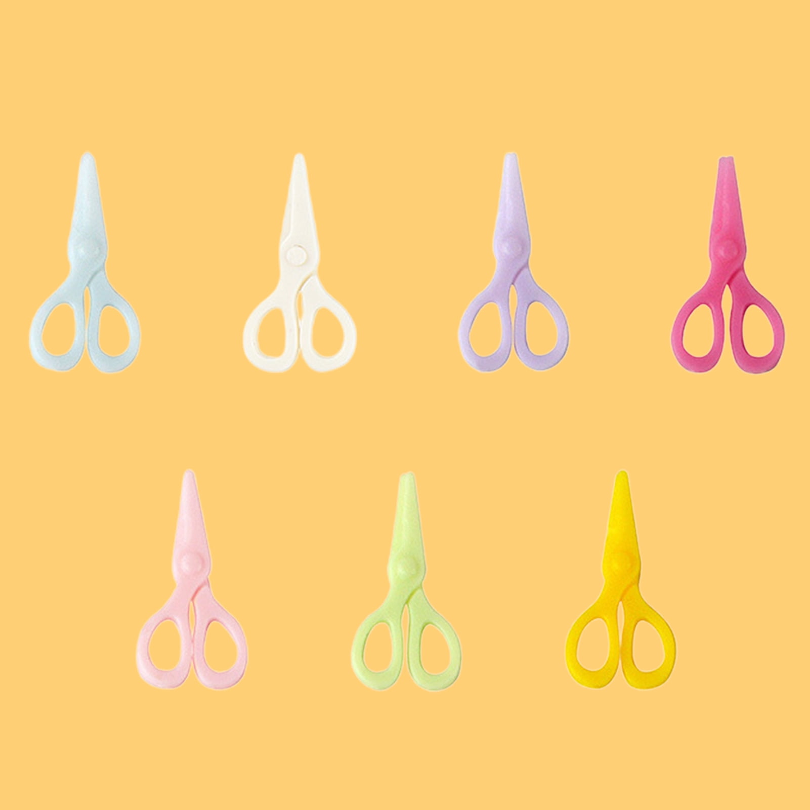 Bluelans Miniature Scissors Fine Workmanship Realistic Plastic Mini ...