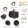 2-in-1 Large Rolling Cat Carrier for 2 Cats, Expandable Foldable Pet ...