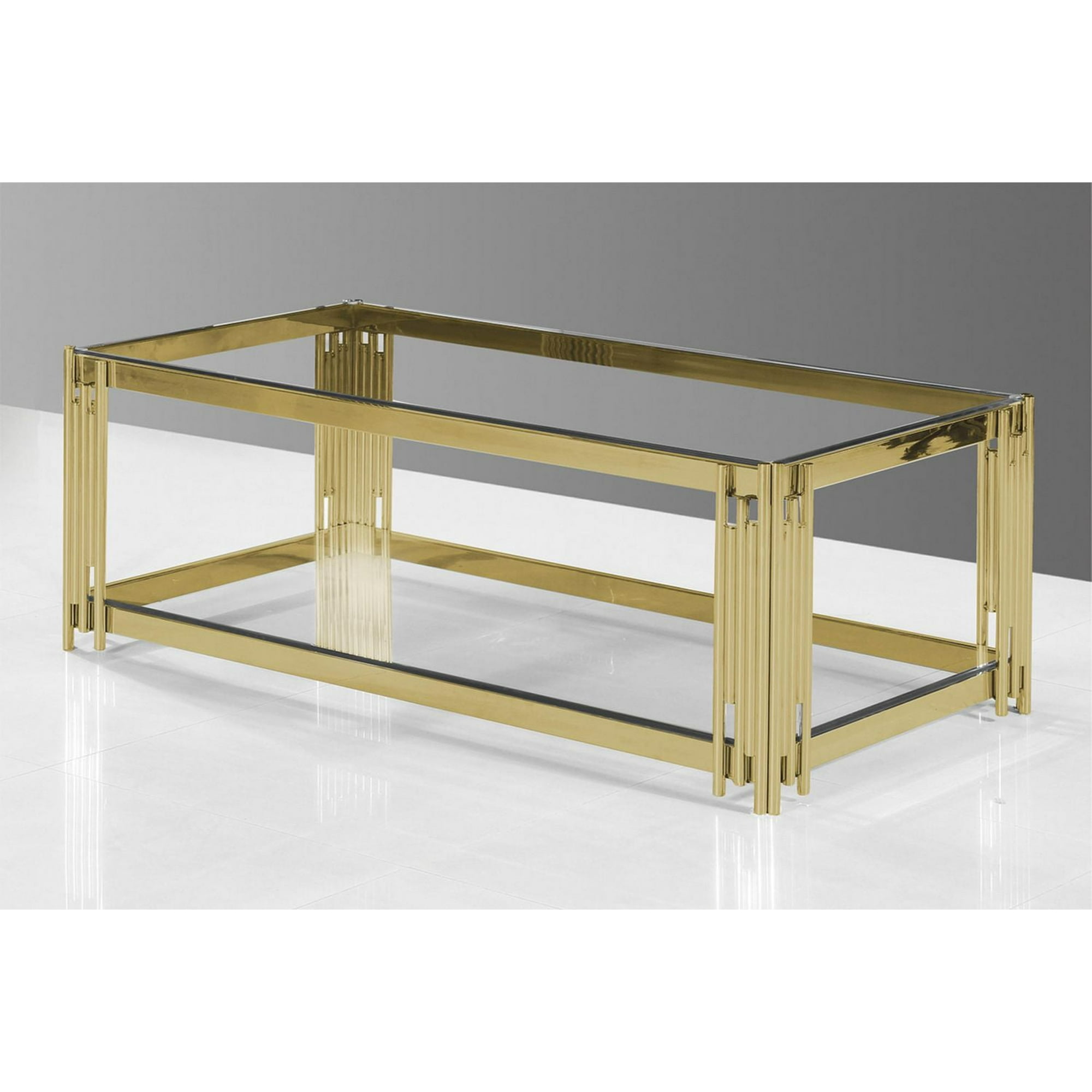 Click here for K-Living Luna Coffee Table With Clear Tempered Gla... prices
