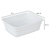 (2 pack) Sterilite 8 Qt. Dishpan, Multi-Purpose Plastic Wash Tub ...