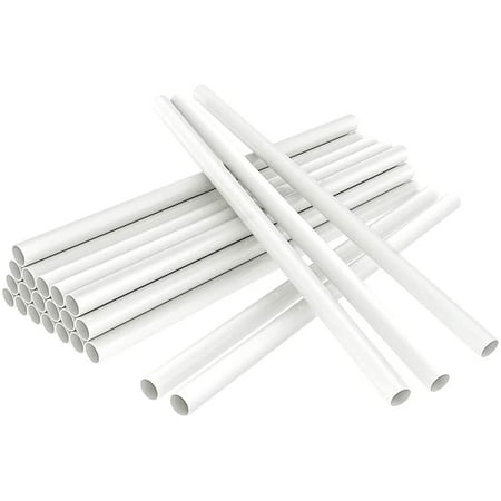 24pcs 9.5inch/24cm Plastic White Cake Dowel Rods Tiered Cake ...