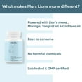 M&RS Pure Lion's Mane Capsules, Enriched with Moringa, Tongkat Ali, Cod ...
