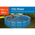 Bestway Steel Pro MAX 18'x48" Round Above Ground Pool w/LED Light & Remote - Walmart.com