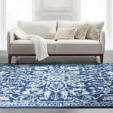 Well Woven Della Dark Blue Vintage Medallion Pattern Area Rug - Walmart.com
