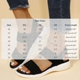 Black Ladies Wedge Heel Sandals Solid Color Round Open Toe Elastic ...