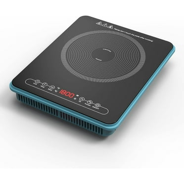MegaChef Portable 1400W Single Induction Cooktop With Control Panel ...