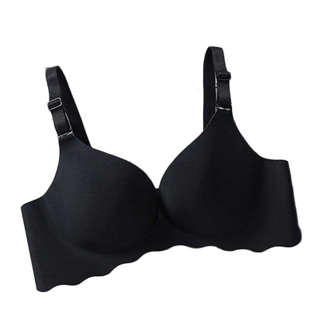 harmtty Women Sexy Solid Color Seamless Wavy Breathable Push Up Bra ...