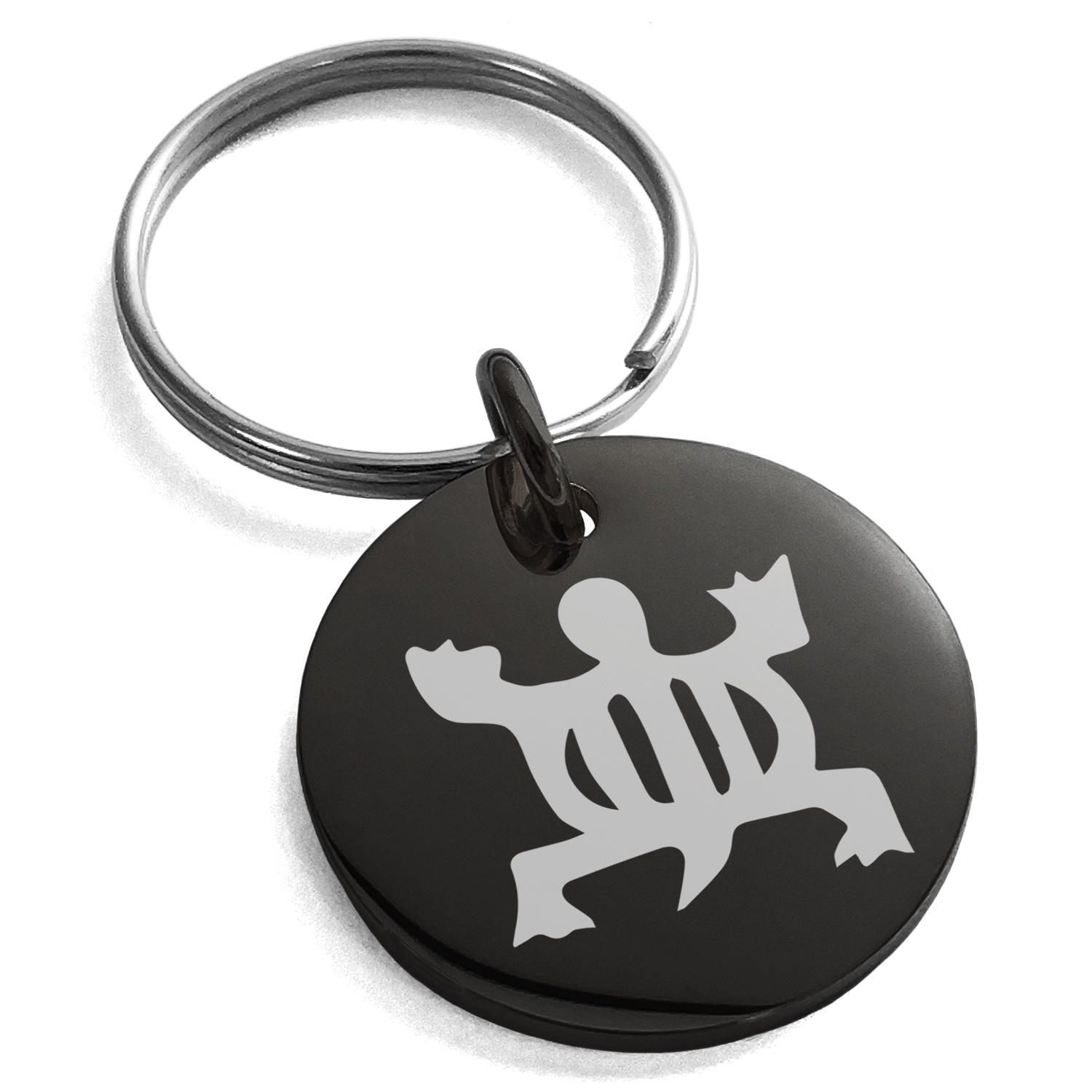 Stainless Steel Aztec Adaptability Rune Engraved Small Medallion Circle ...