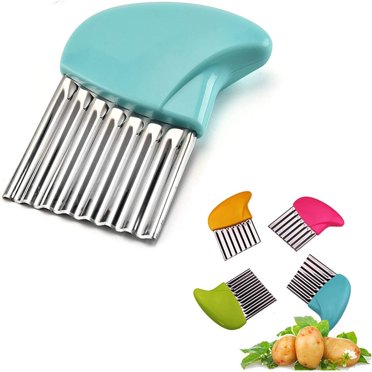 HIC Wavy Crinkle Cutting Tool Serrator Salad Chopping Knife and ...