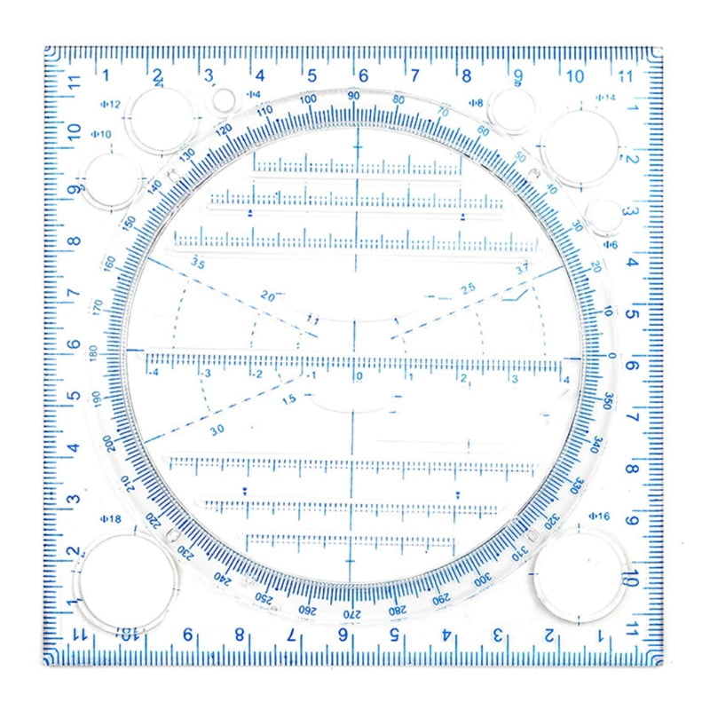 Multifunction Art Design Drawing Ruler, Stereo Geometry Ellipse ...