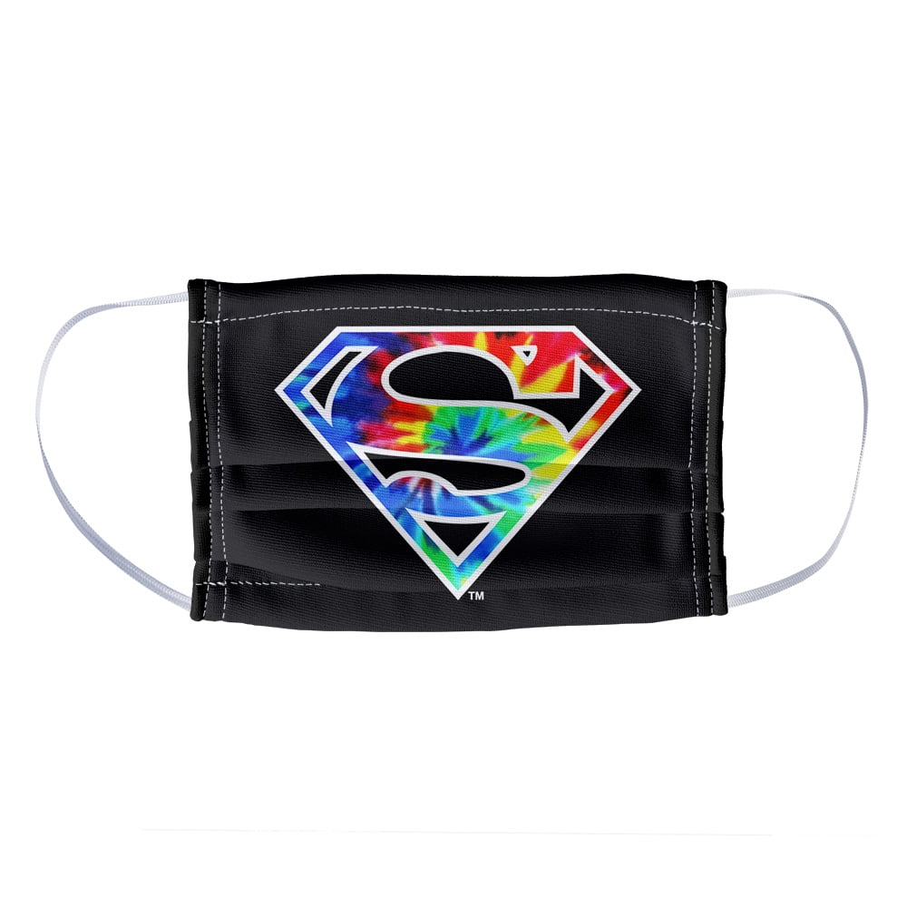 Superman Tie Dye Logo 1-Ply Reusable Face Mask Covering, Kids - Walmart.com