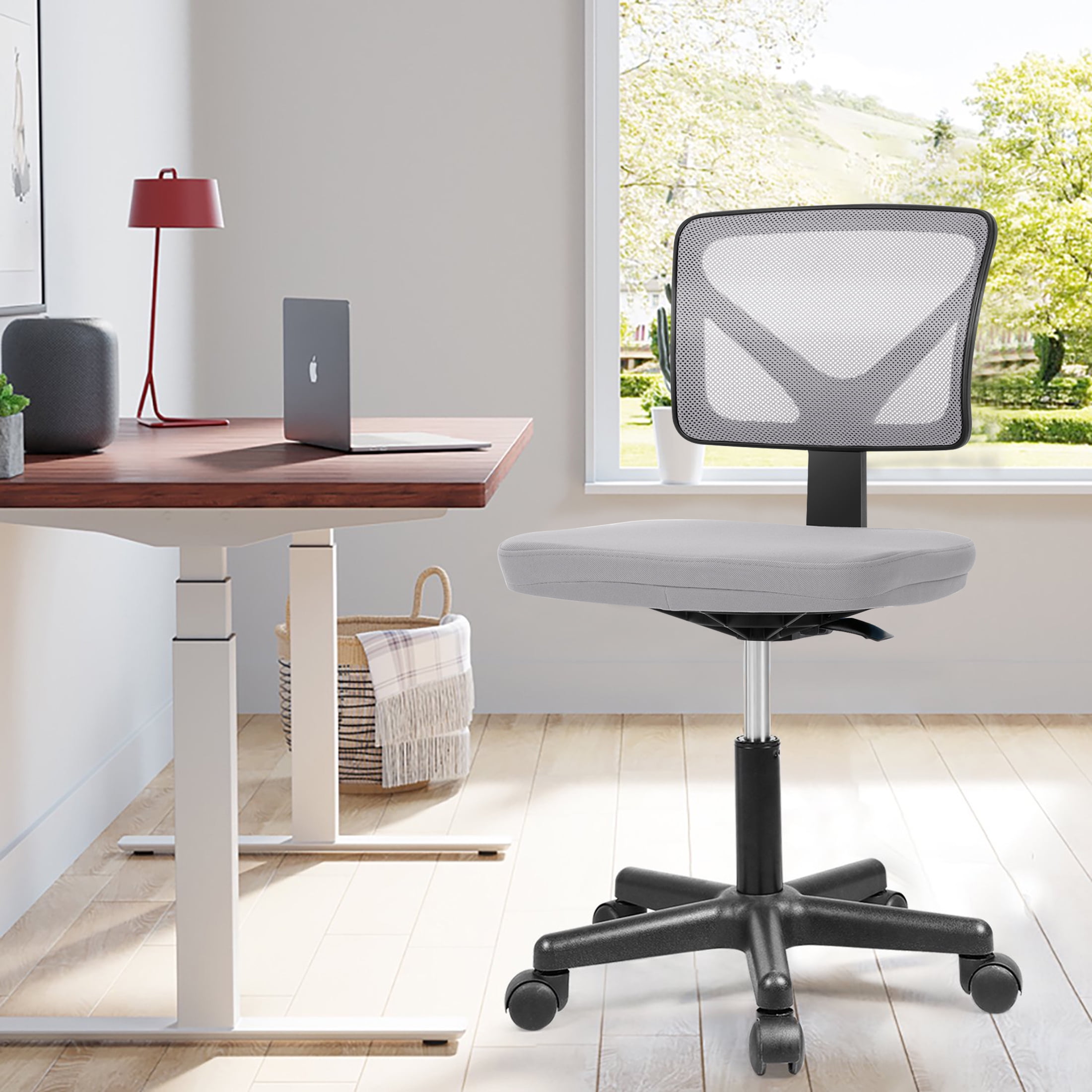 Yoyomax Armless Desk Chair, Ergonomic Low Back Computer Chair ...