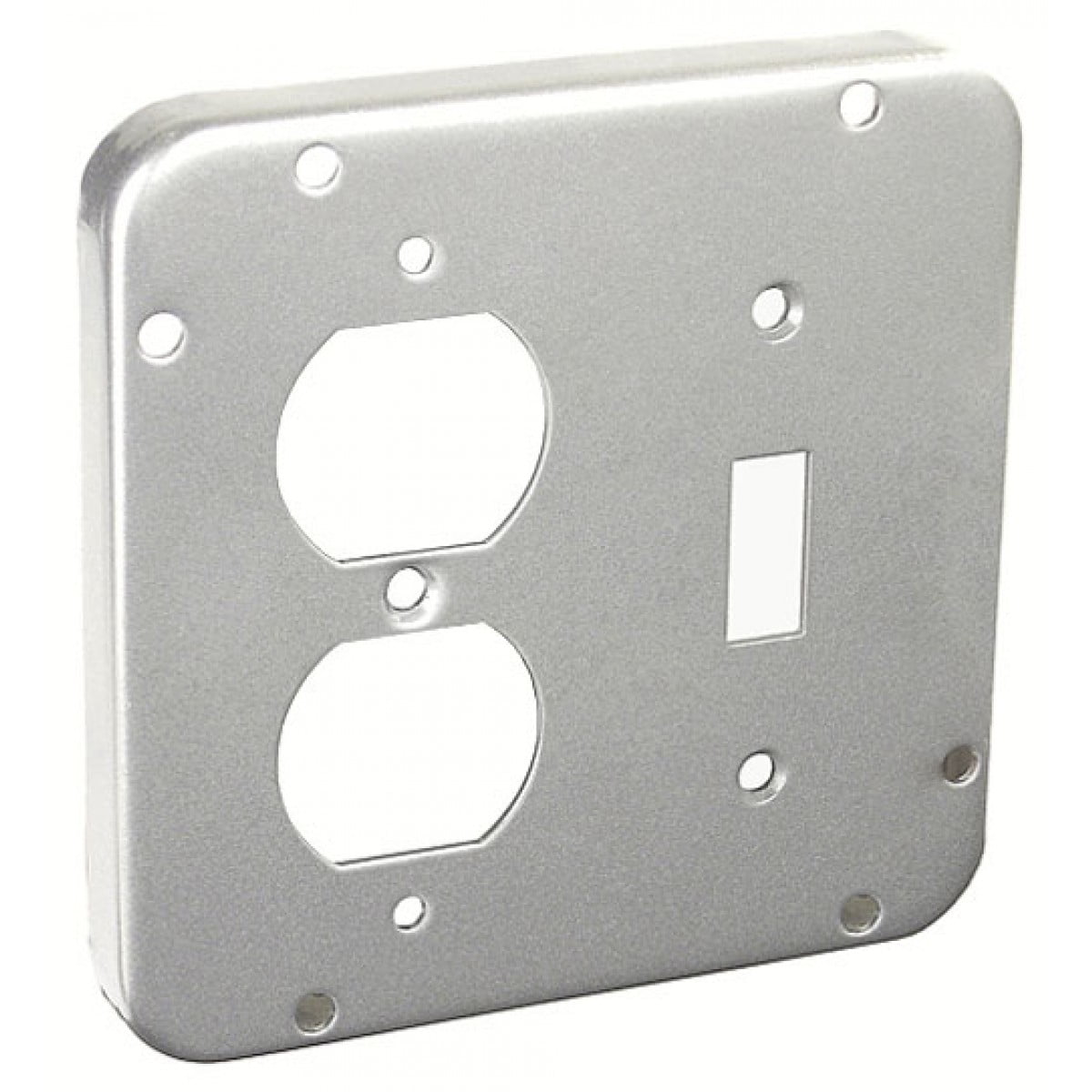 2 Pcs, 4-11/16 Industrial Surface Cover, 1/2 In. Raised, Duplex ...