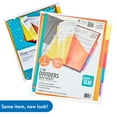 Pen+Gear Vibrant Color 5-Tab Dividers with Pockets, Regular (90077 ...