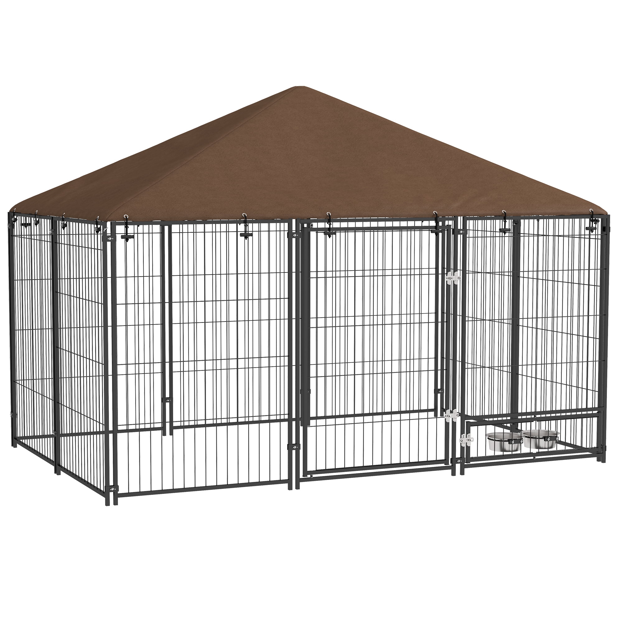 Click here for Pawhut 6.9 X 4.6 X 5 Outdoor Dog Kennel With Canop... prices